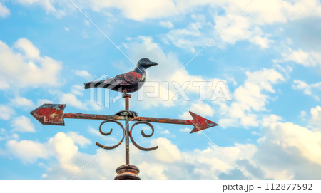 AI-generated content. Vintage weather vane...のイラスト素材 [112877592] - PIXTA