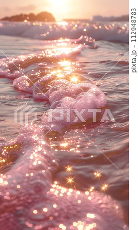 AI-generated content. A close up shot of a rosy...のイラスト素材 [112948783 ...