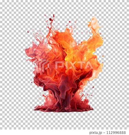 Fiery Element A Mesmerizing Blaze Illuminating...のイラスト素材 [112996888 ...
