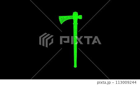 3D Indian Tomahawk on black background. Melee...のイラスト素材 [113009244] - PIXTA