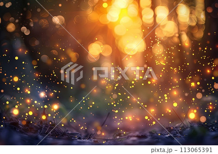 The Sun Shining Through Treesのイラスト素材 [113065391] - PIXTA