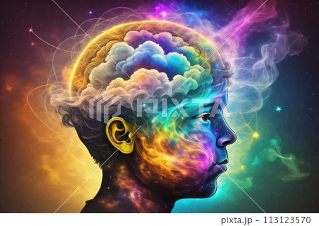 child's vibrant thinking and inherent nature...のイラスト素材 [113123570] - PIXTA