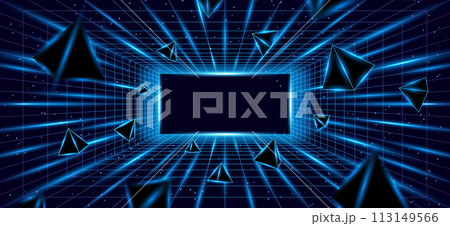 3d vector space background.のイラスト素材 [113149566] - PIXTA