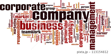 Company word cloudのイラスト素材 [113154812] - PIXTA