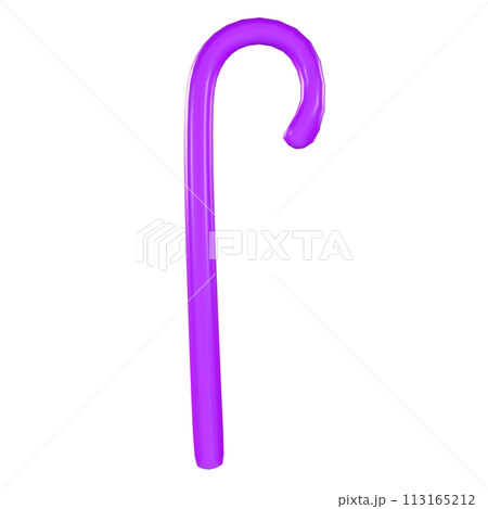 Purple Candy Cane isolated on white backgroundのイラスト素材 [113165212] - PIXTA