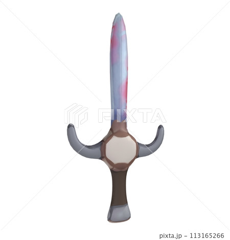 Bloody Sword isolated on white backgroundのイラスト素材 [113165266] - PIXTA