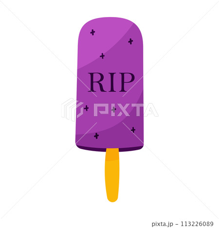 ice cream cake halloween element purple ripのイラスト素材 [113226089] - PIXTA