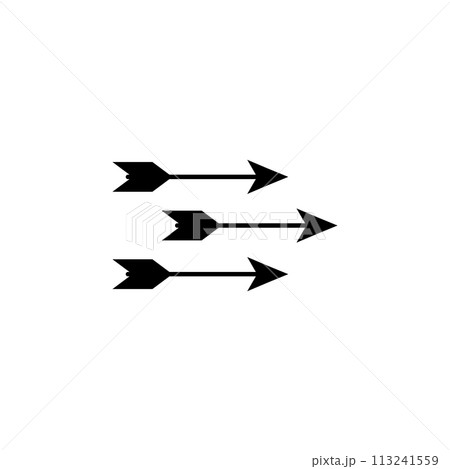Flying Arrows Flat Vector Iconのイラスト素材 [113241559] - PIXTA