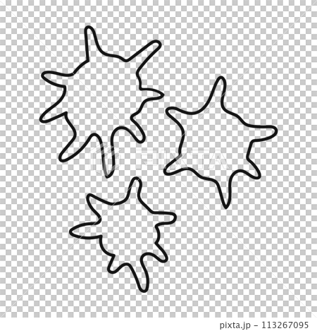 Platelets - Line drawing - Stock Illustration [113267095] - PIXTA