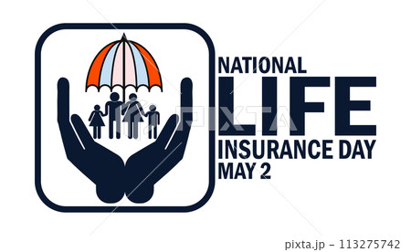National Life Insurance day, backgroundのイラスト素材 [113275742] - PIXTA