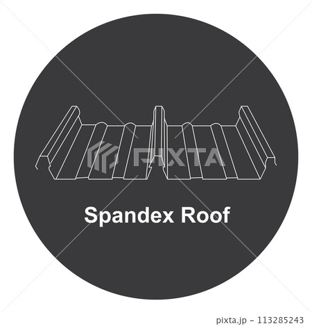 Spandex metal roof iconのイラスト素材 [113285243] - PIXTA