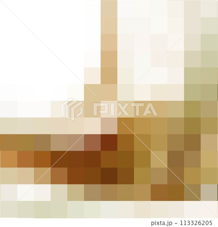 Brown pixel background. Vector template for a...のイラスト素材 [113326205] - PIXTA