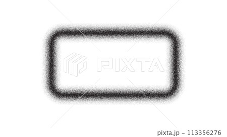 Noise rectangle frame. Gradient grain pattern...のイラスト素材 [113356276] - PIXTA