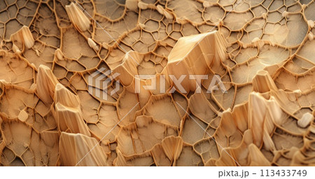 Microscope image unveils the detailed textures...のイラスト素材 [113433749 ...