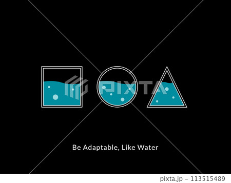 Simple Motivation graphic on dark background....のイラスト素材 [113515489] - PIXTA