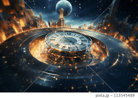 space of time dimension concept by Generative AIのイラスト素材 [113545489] - PIXTA