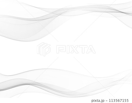 Gray wavy abstract background,transparent gray...のイラスト素材 [113567155 ...