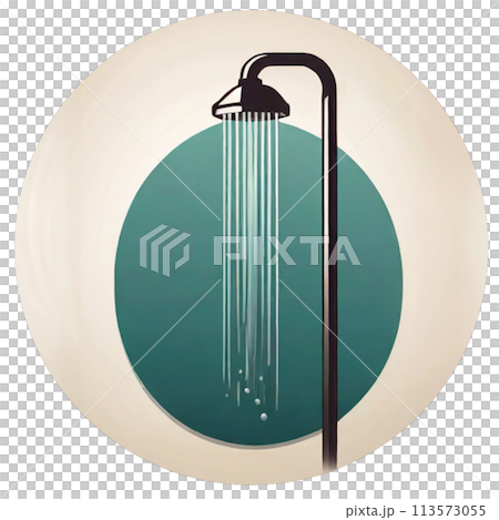 Shower illustration - Stock Illustration [113573055] - PIXTA