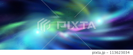 Space disco background with halftone pattern...のイラスト素材 [113623034] - PIXTA