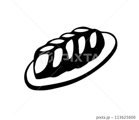 Vector drawing. Jewish braided bunのイラスト素材 [113625600] - PIXTA