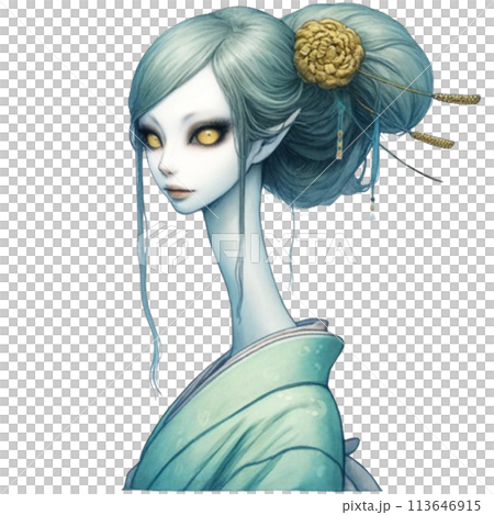 ろくろ首のイラスト素材 [113646915] - PIXTA