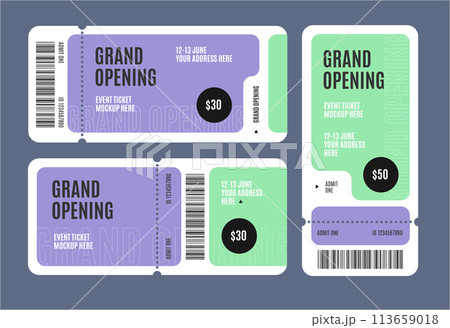 Realistic Detailed 3d Grand Opening Event...のイラスト素材 [113659018] - PIXTA