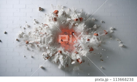 From Solid to Shattered, Blast Through...のイラスト素材 [113668238] - PIXTA