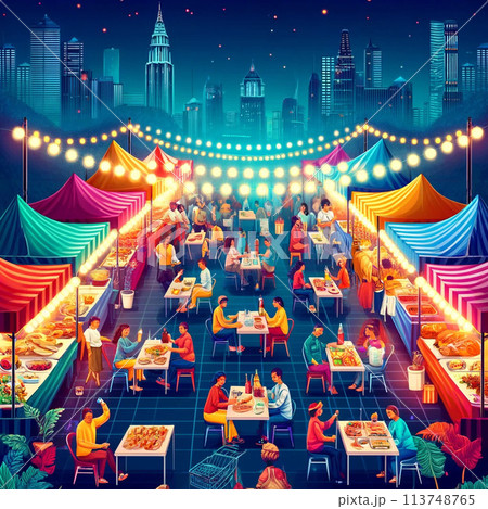 「Urban Feast」のイラスト素材 [113748765] - PIXTA