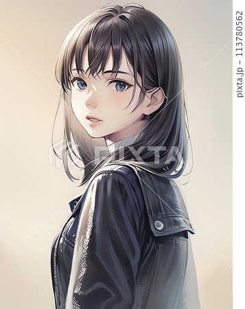 anime girl 006のイラスト素材 [113780562] - PIXTA