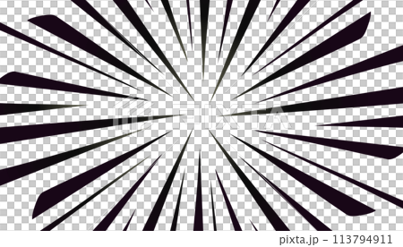 The comic background design in black is...のイラスト素材 [113794911] - PIXTA