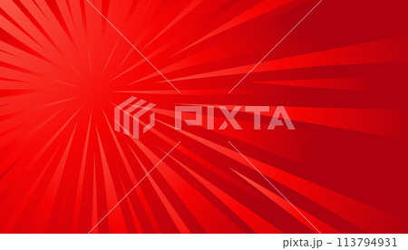 Red gradient color comic background design...のイラスト素材 [113794931] - PIXTA