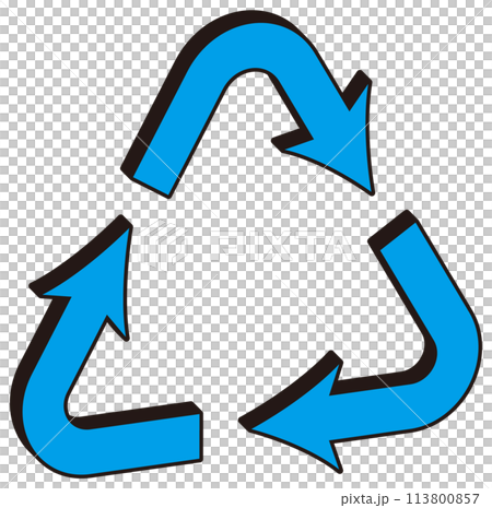 Triangular cycle diagram, infographic arrows,... - Stock Illustration ...