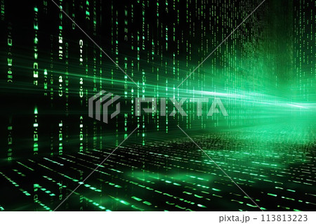 digital abstract network binary code backgroundのイラスト素材 [113813223] - PIXTA