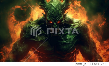 evil demon in hellのイラスト素材 [113841232] - PIXTA