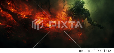 evil demon in hellのイラスト素材 [113841242] - PIXTA