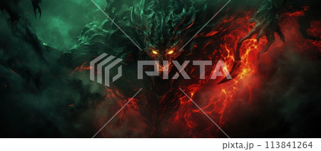 evil demon in hellのイラスト素材 [113841264] - PIXTA