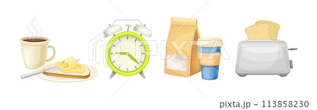 Good Morning Symbol and Different Attribute...のイラスト素材 [113858230] - PIXTA