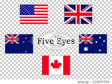 UKUSA Agreement Five Eyes - Stock Illustration [113875744] - PIXTA