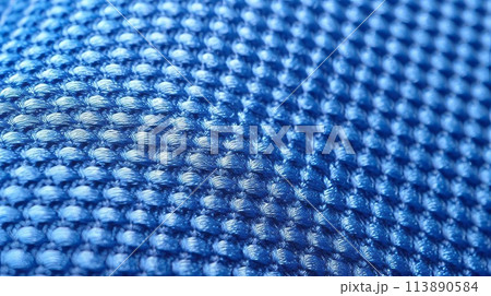 Blue soccer fabric texture with air mesh....のイラスト素材 [113890584] - PIXTA