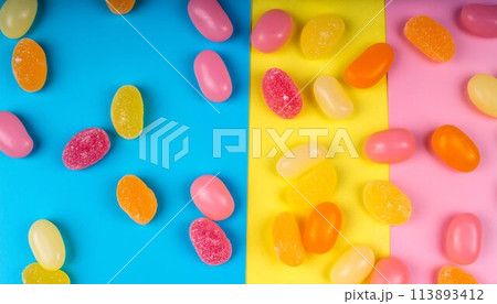 色とりどりのジェリービーンズ AIのイラスト素材 [113893412] - PIXTA