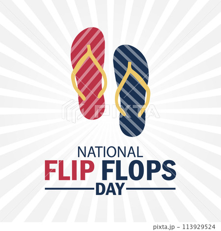 National Flip Flops dayのイラスト素材 [113929524] - PIXTA
