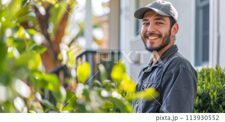 Professional portrait - Pest Control Technicianのイラスト素材 [113930552] - PIXTA