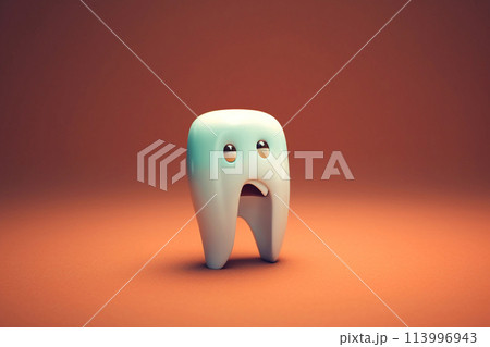 An upset tooth. Dental treatment. Dentist...のイラスト素材 [113996943] - PIXTA
