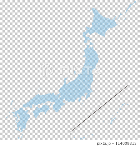 Japan map (dot) - Stock Illustration [114009815] - PIXTA