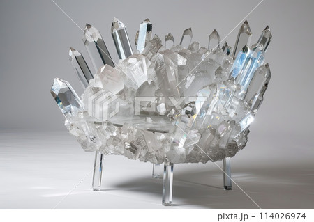 chair made of crystals, surrealism, creative...のイラスト素材 [114026974] - PIXTA