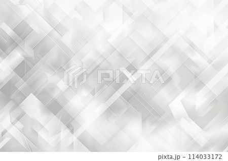 Subtle geometric abstraction background, white...のイラスト素材 [114033172 ...