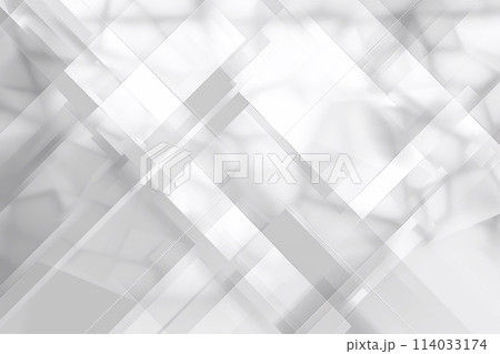Subtle geometric abstraction background, white...のイラスト素材 [114033174 ...