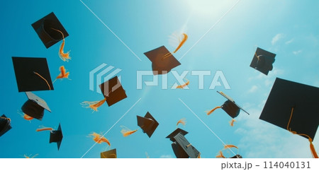 Isolated scene of celebration with graduation...のイラスト素材 [114040131] - PIXTA