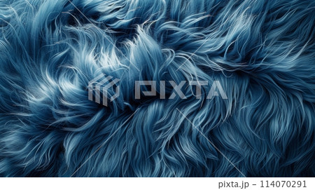 Close Up of Blue Furry Animal Furのイラスト素材 [114070291] - PIXTA