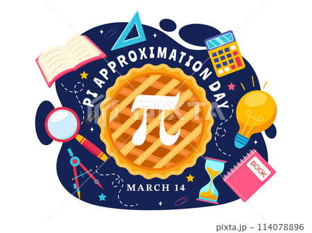 Pi Approximation Day Vector Illustration on...のイラスト素材 [114078896] - PIXTA